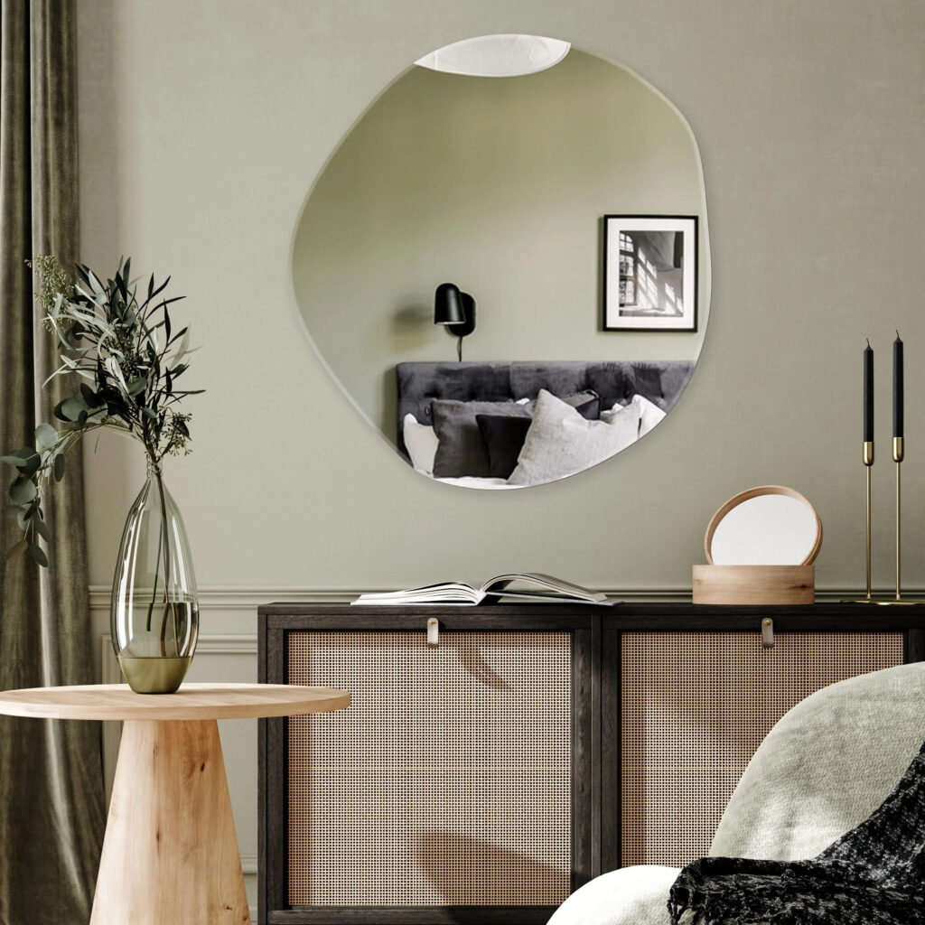 Silver Pebble Mirror - Express Toughening Ltd